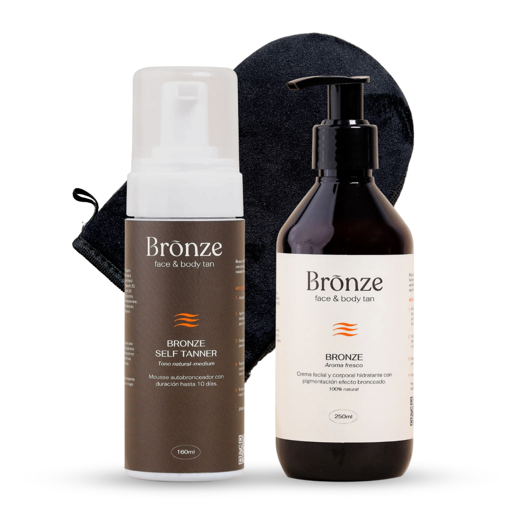 KIT 2 Autobronceador de cuerpo , Crema efecto bronceado luminoso y GUA ...